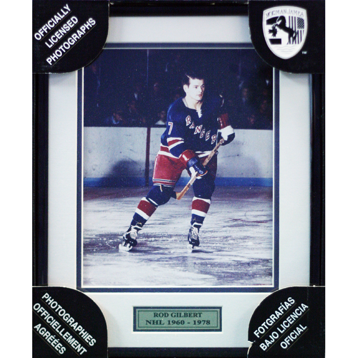 Rod Gilbert New York Rangers Framed Colour Photo – Sport Army